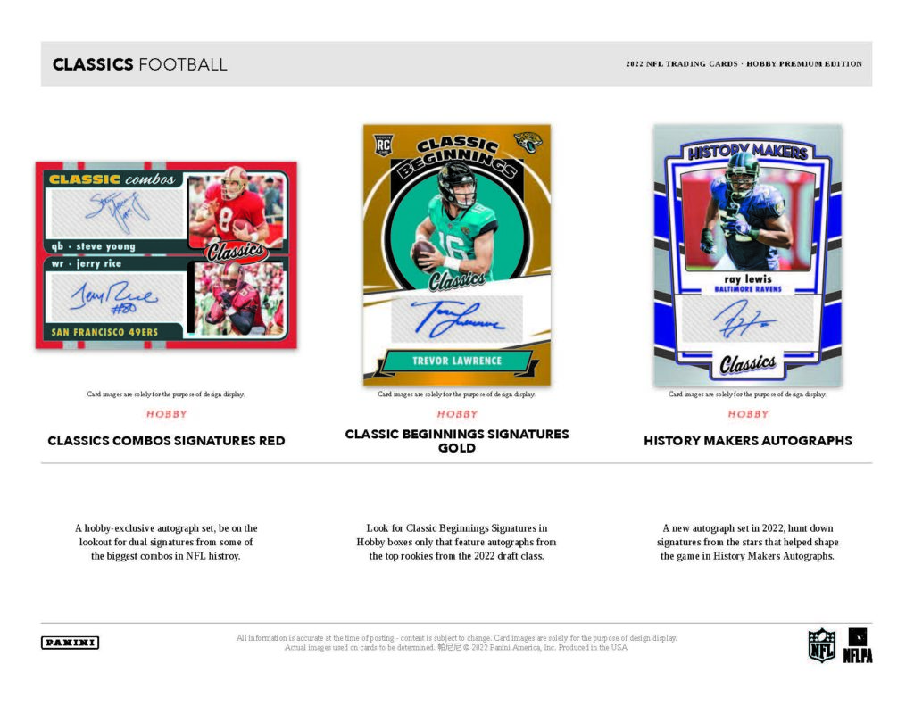 DROPPING THURSDAY (12/15) | 2022 Classics NFL Football Premium Edition ...