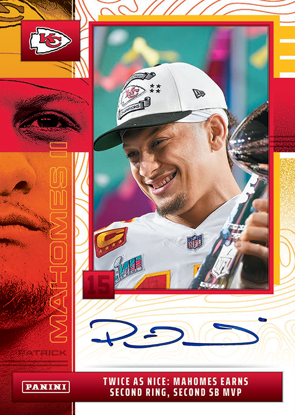 Panini Honoring Patrick Mahomes all season long with highlight-filled ...