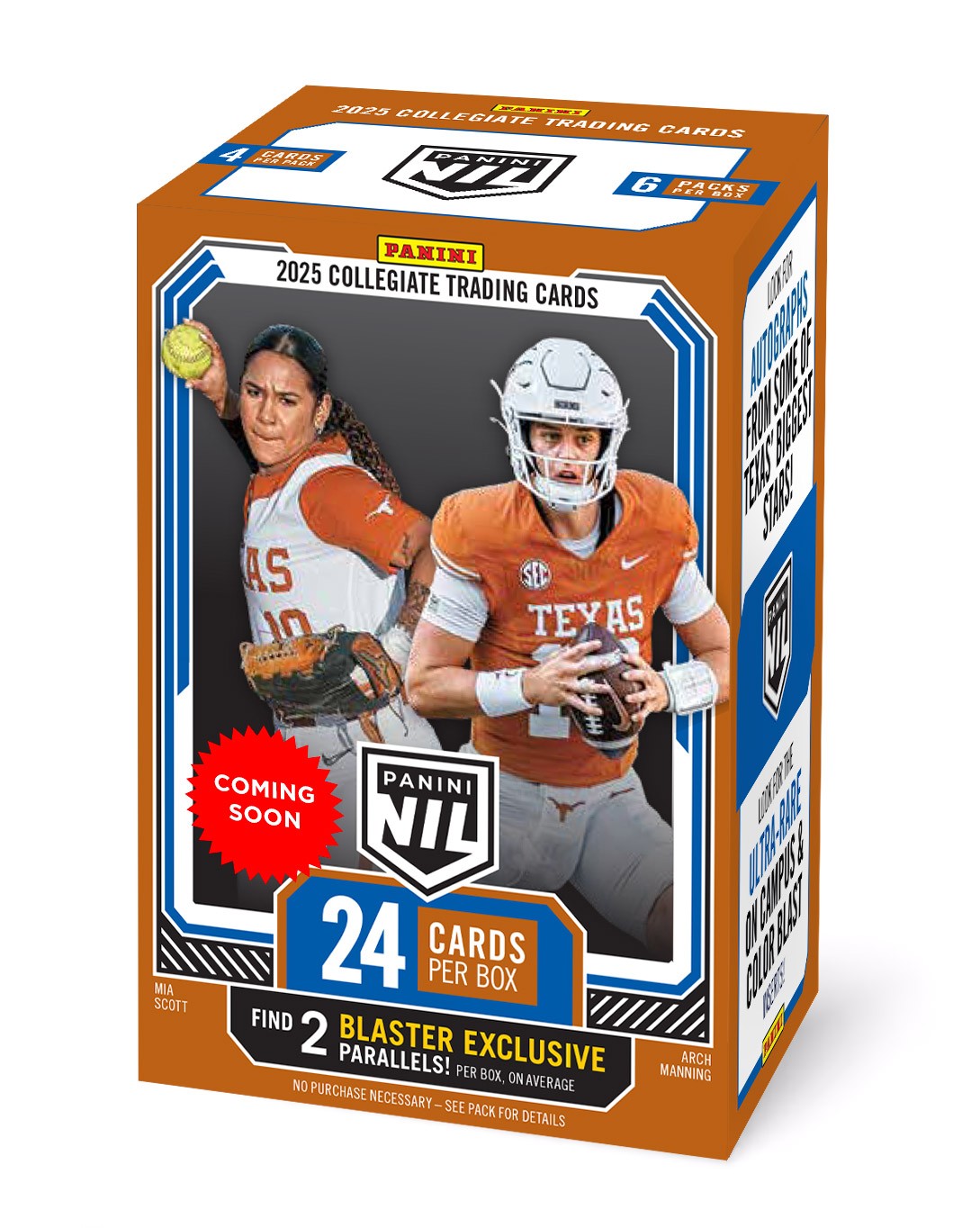 PANINI AMERICA HOOKS THE INAUGURAL UNIVERSITY OF TEXAS TRADING CARD BOX ...